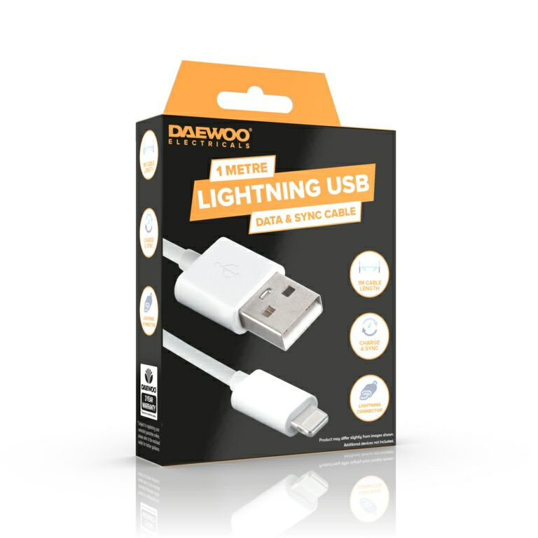 Daewoo USB-A To 8 Pin Lightning 1a